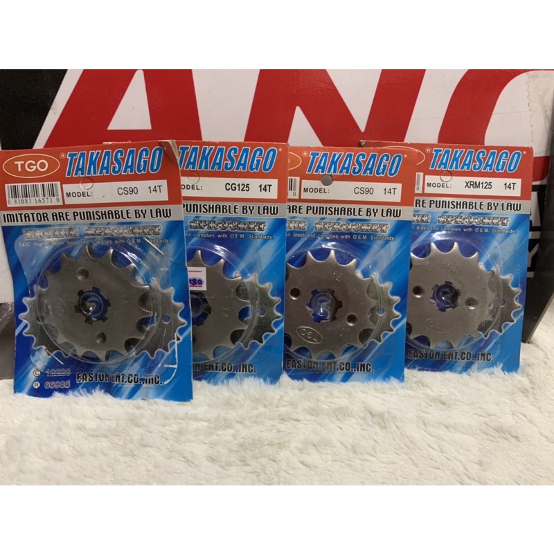 Sprocket Motor TGO Takasago Motorcycle 13T 14T 15T 16T CS90 TMX XRM RS ...