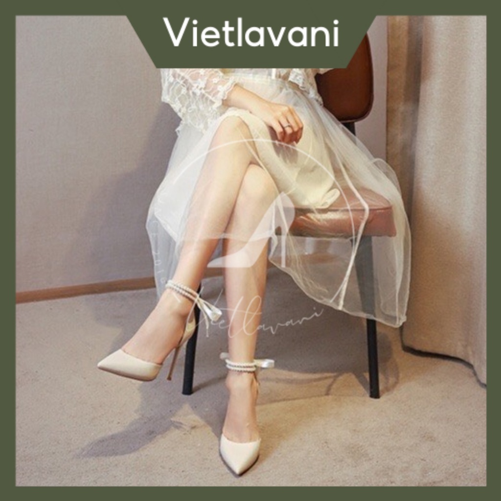 Women's High Heels 7cm High, Code TNC55 With Pearl Straps And Super ...
