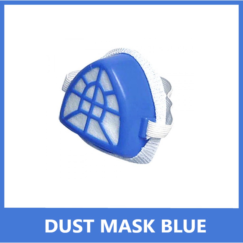 Dust Mask Blue with Filter & Garter | Shopee Philippines