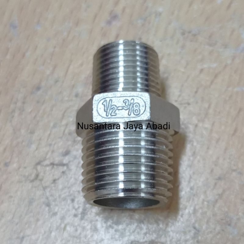 Double Nepel Reducer Stainless 304 1/2 x 3/8 "inch | Shopee Philippines