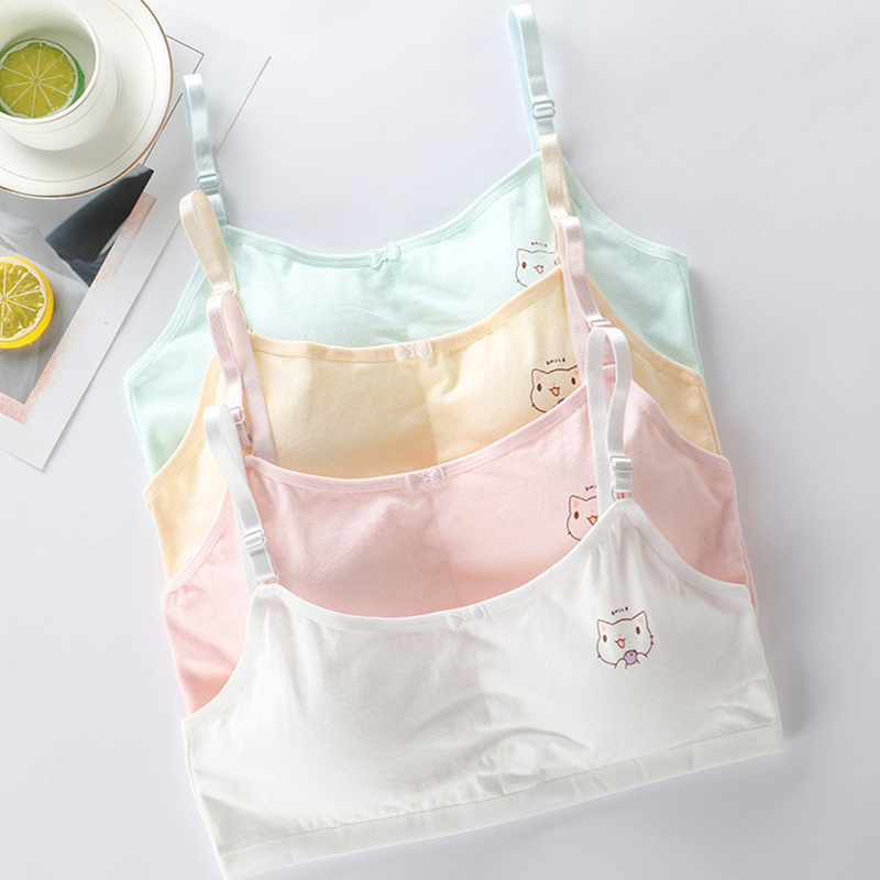 MOMO Soft and breathable baby bra youth underwear girl bra cotton ...