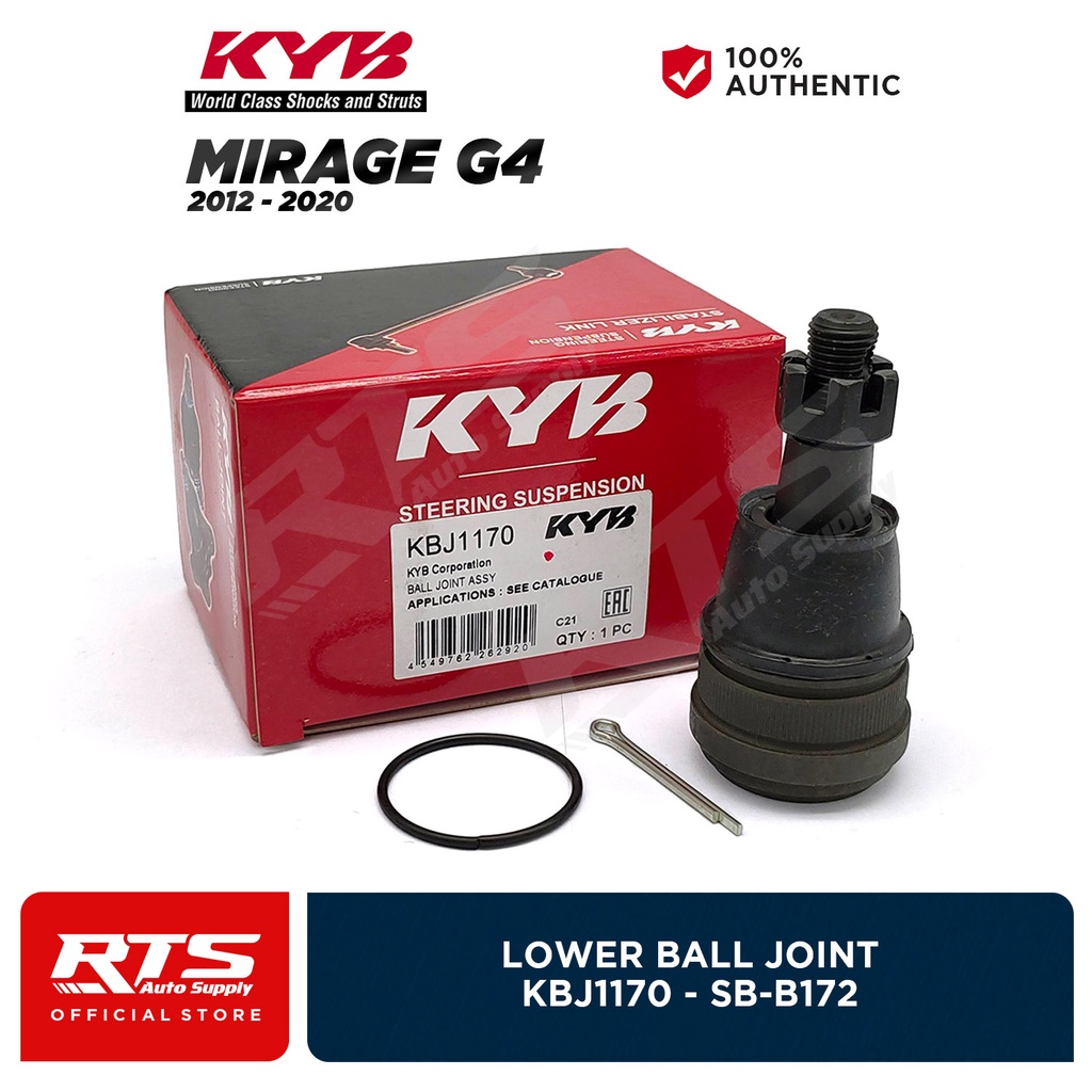 KYB Lower Ball Joint for Mitsubishi Mirage G4 / Hatchback 2012-2020 ...