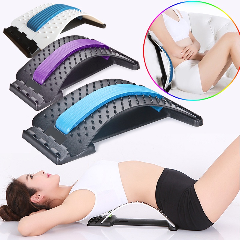 Lumbar Traction Stretching Device Waist Spine Back Pain Relief Massage ...