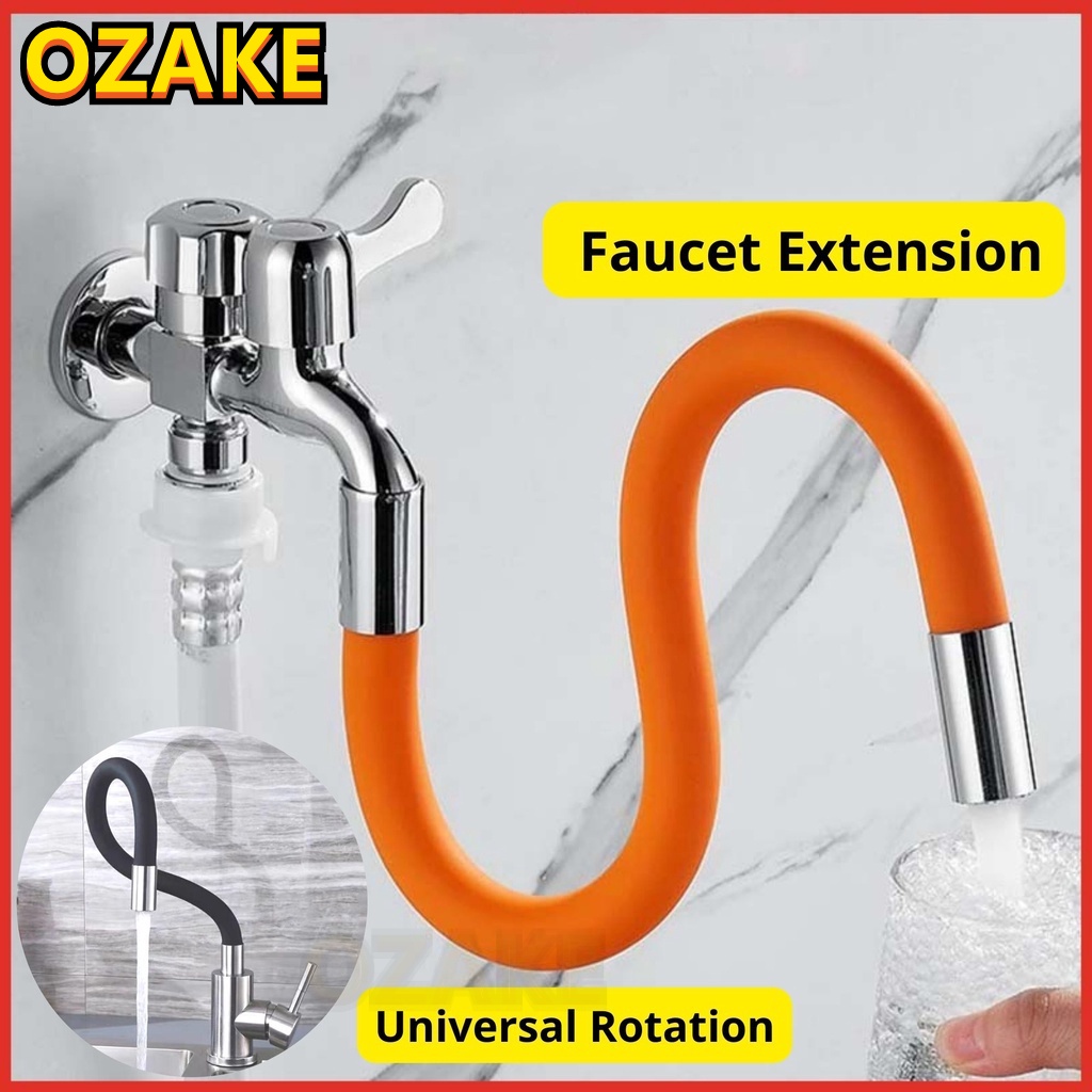 Faucet Extender Faucet Water Pipe Free Hose Removable Pipe Stainless ...