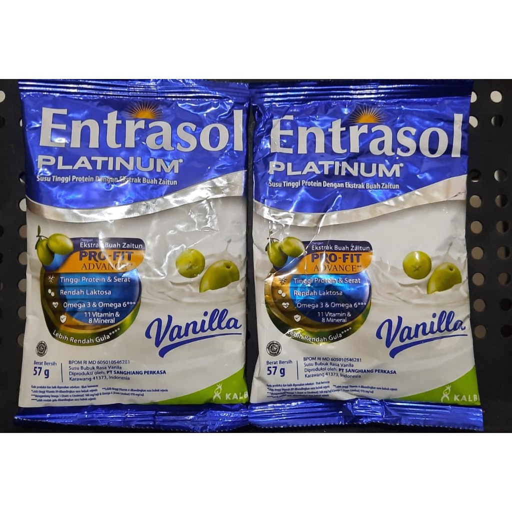 Entrasol Platinum Vanilla 57gr sachet | Shopee Philippines