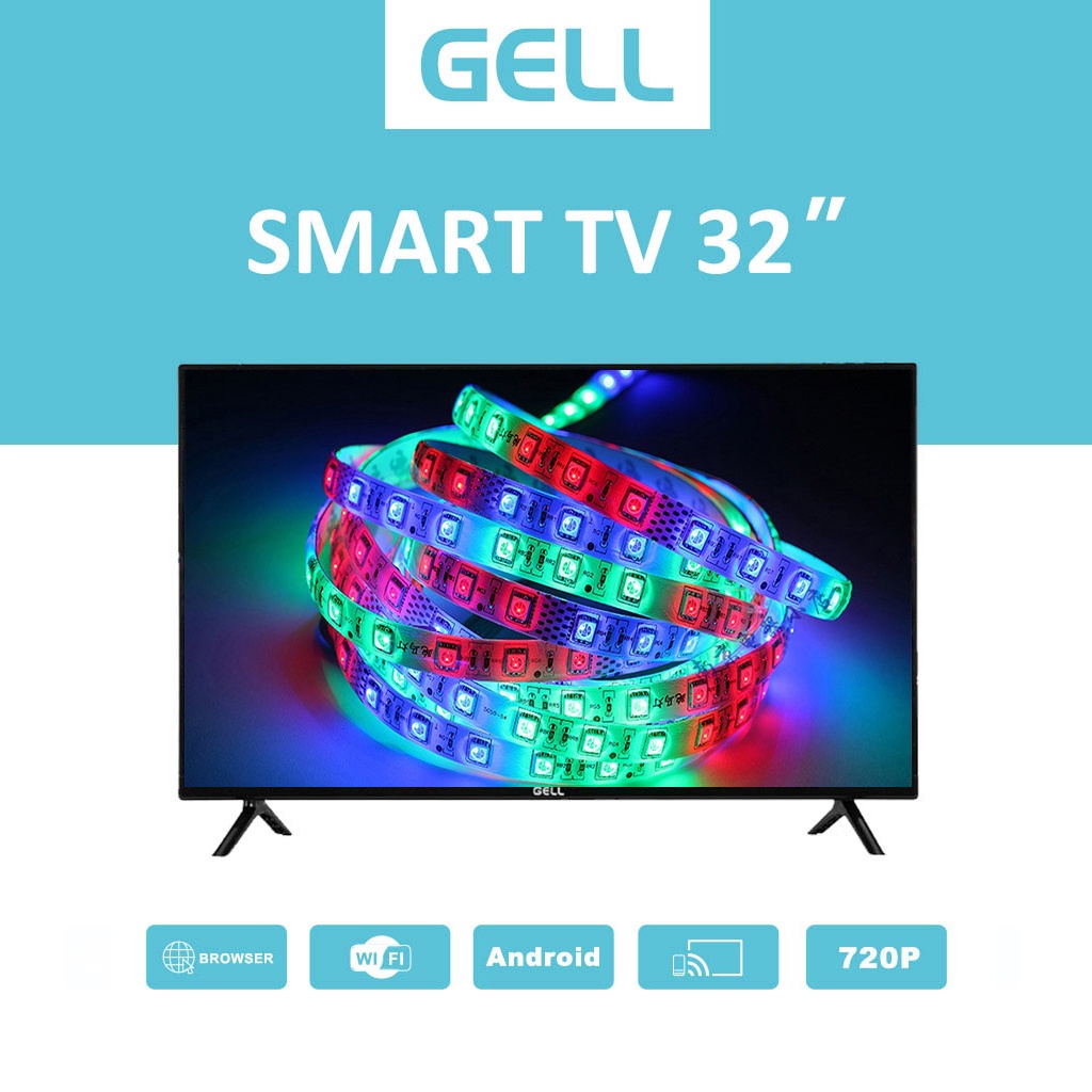 GELL 32inch smart led tv flat on sale screen Android tv Netflix&Youtube ...