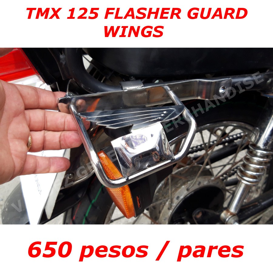 TMX 125 Flasher Guard Stainless Pair Wings | Shopee Philippines