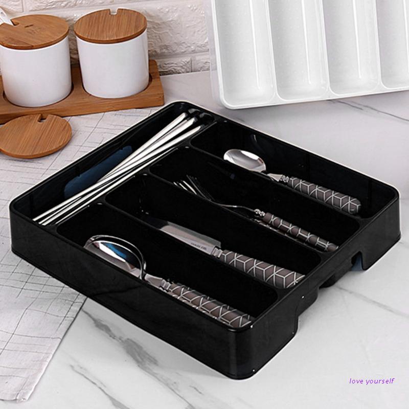 ~ Kitchen Tools Drawer Organizer Tray Spoon Forks Cutlery Separation ...