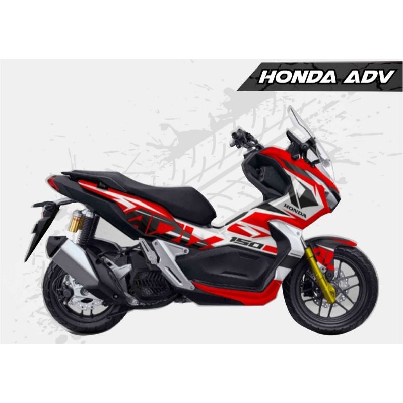 Full body decal sticker, honda ADV variation, simple motif, color ...
