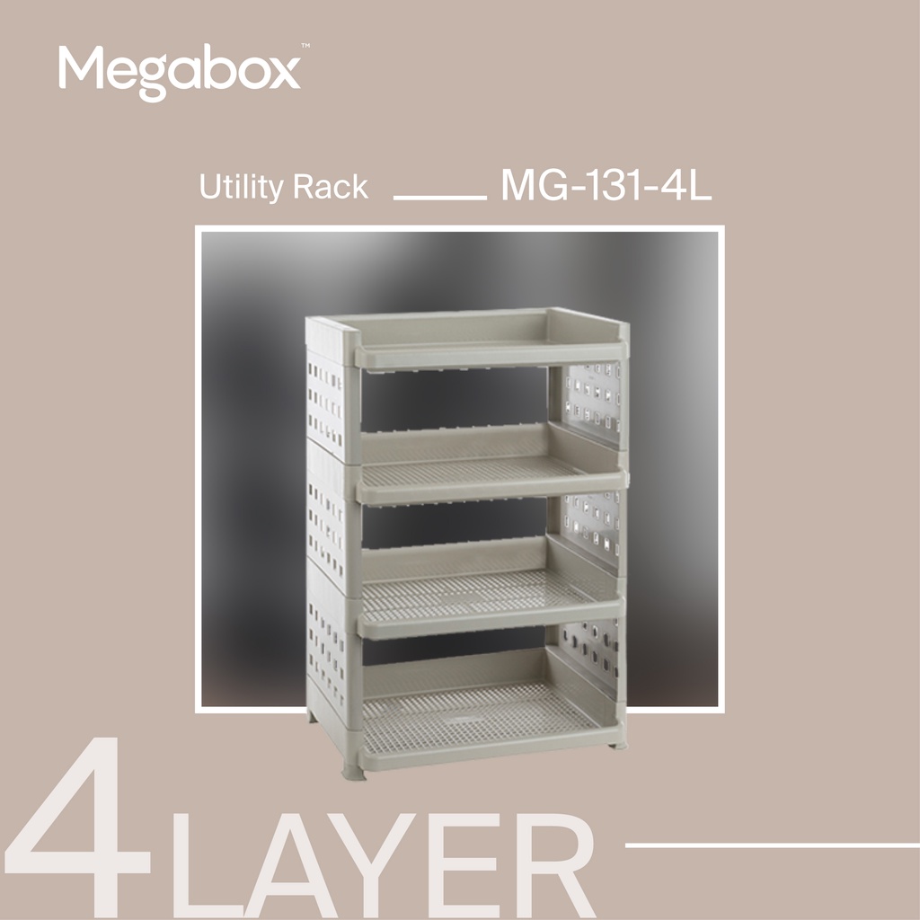 Megabox MG 131-4 Layers Wide Multi-Purpose Rack | Shopee Philippines