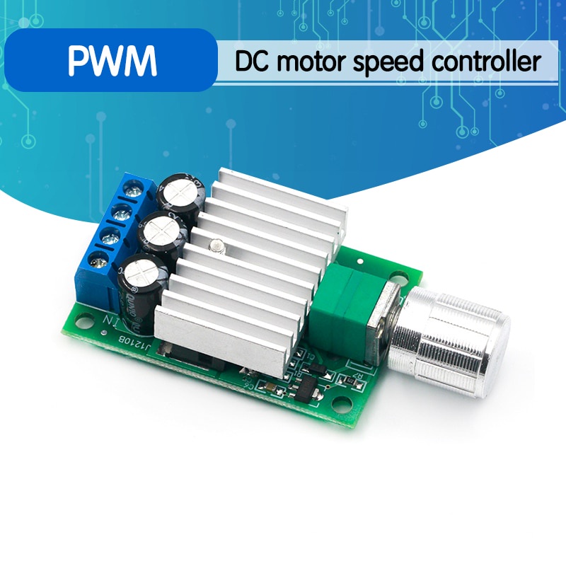 10A 12V-30V PWM DC Motor Speed Controller 12V 24V Adjustable Speed ...