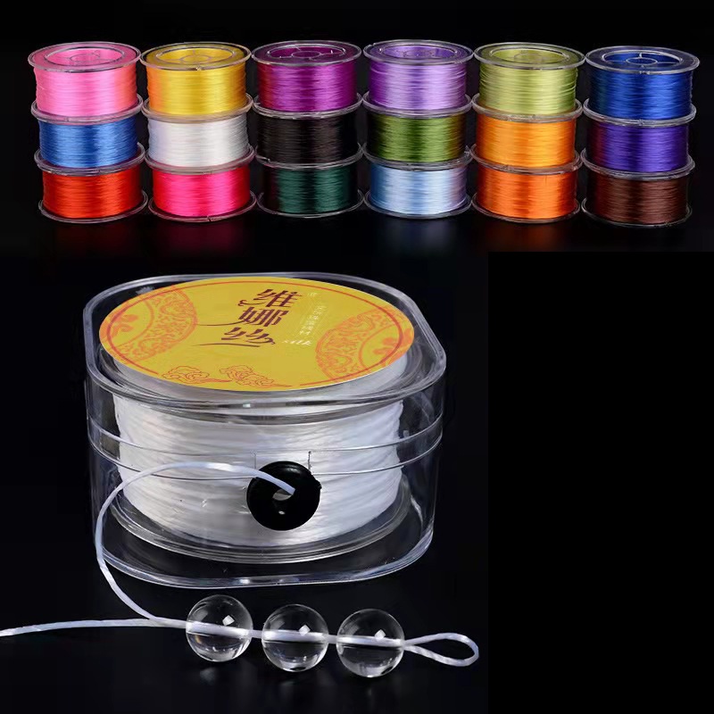 Flat Elastic String DIY jewelry bracelet crystal string Calligraphy ...