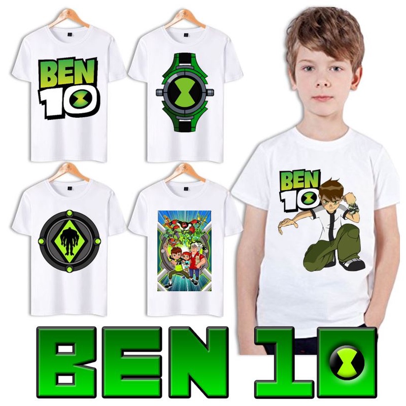 BEN 10 SHIRT / GRAPHIC PRINTED T-SHIRT FOR KIDS 0-12 YEARS OLD | Shopee ...