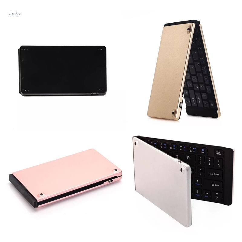 lucky* Universal Foldable Keyboard 2-Fold Ultra-Thin Portable Wireless ...