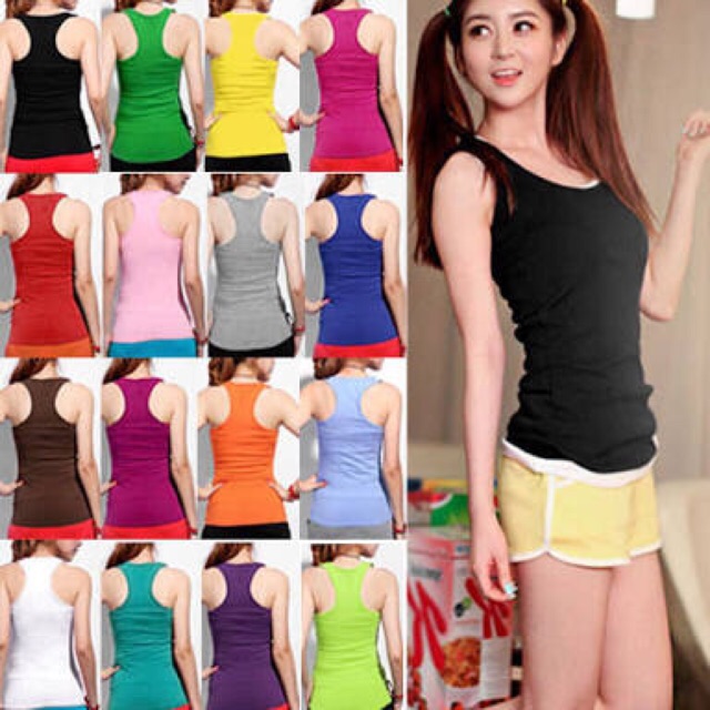 RACER BACK SANDO SPAG PLAIN | FITS SMALL to MED | TANK TOP ...