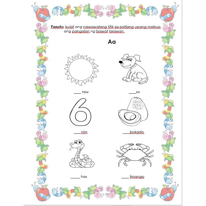 ABAKADA Worksheets (60 pages) FILIPINO/ TAGALOG Worksheets: Mga Gawain ...