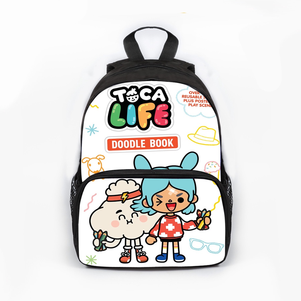 ColorCoral Toca Boca 3D Print Backpacks Kawaii Kids Children Small ...