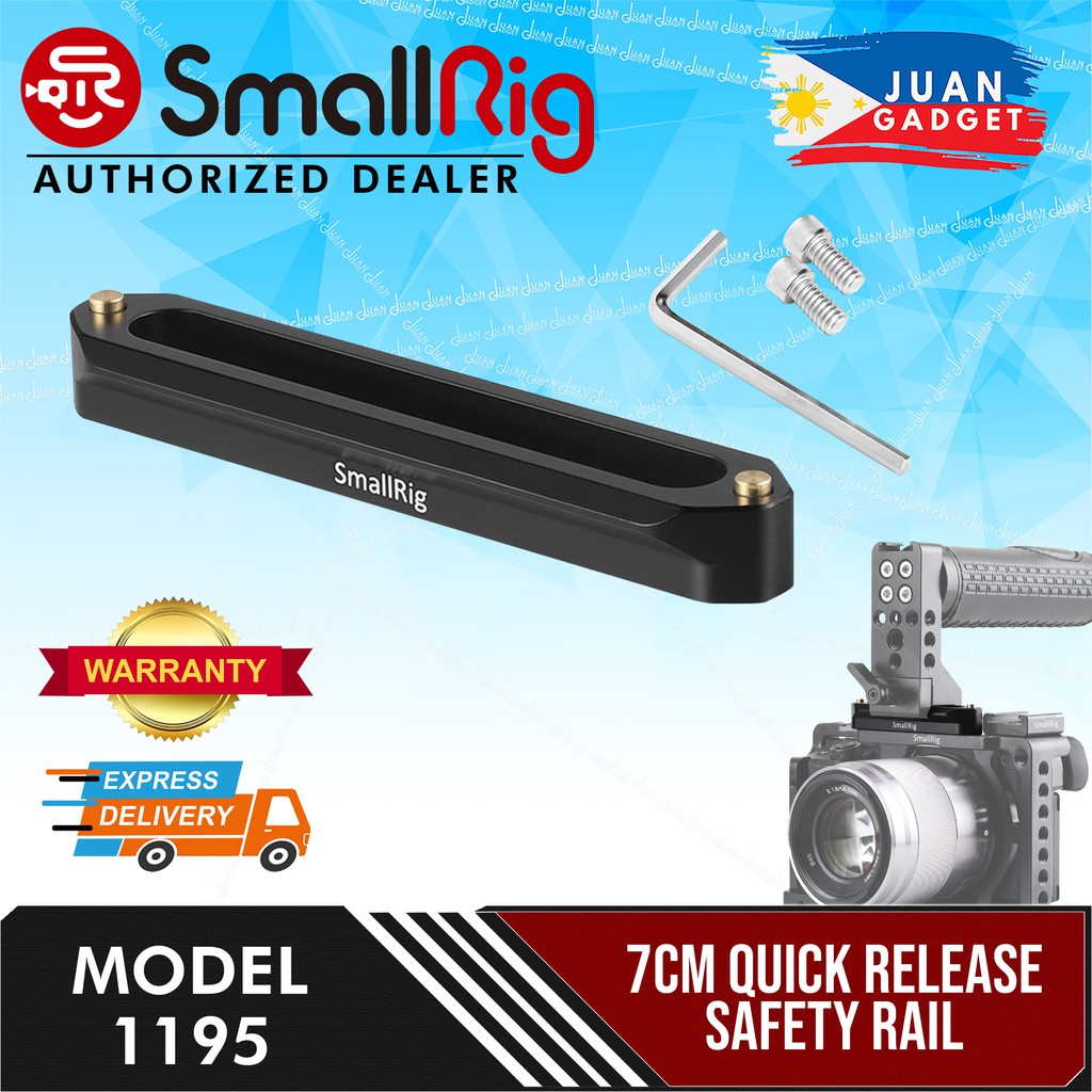 Smallrig Quick Release Rail 7cm Long w/ Spring Loaded Pins for RED Epic ...