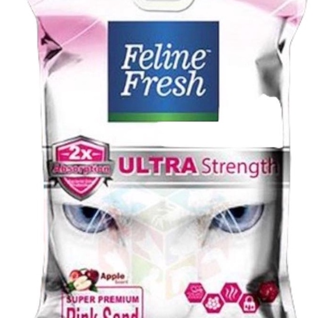 Feline Fresh Cat Litter Sand 10L Cat Sand Clumping Bentonite Pink Sand ...