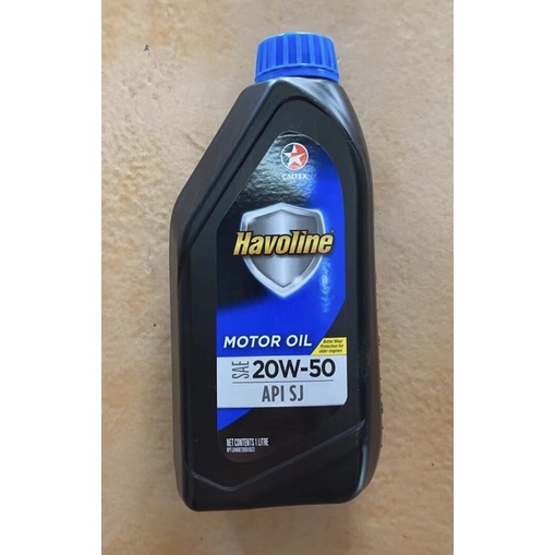 Motorcycle Caltex Havoline Sae 20W-50 API SJ 1 liter | Shopee Philippines