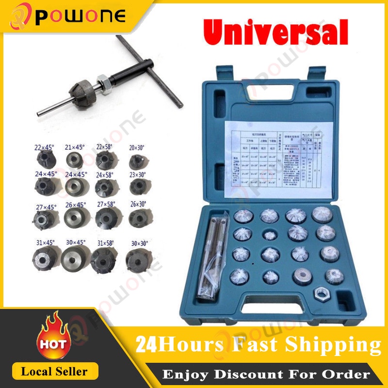 Powone Motorcycle Valve Repair Tools Reamer Kit Valve Seat Cutter ...