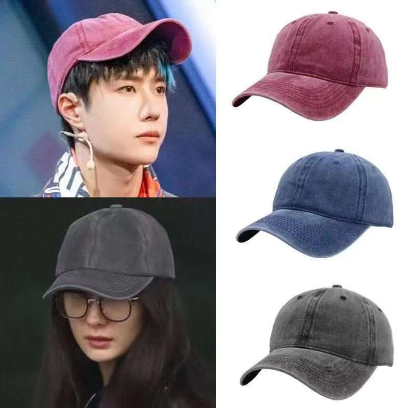 Bseball Cap Plain Style for Every Guy Denim Cap | Shopee Philippines