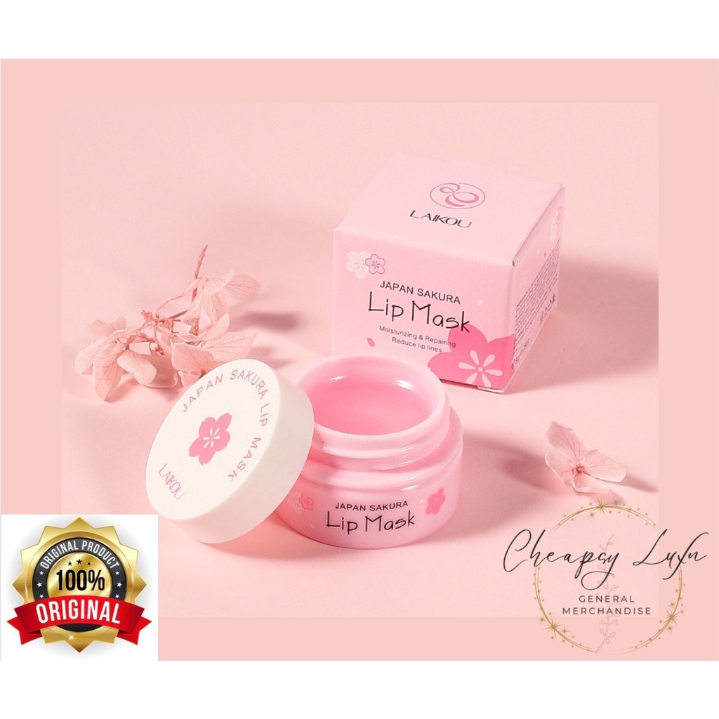 LAIKOU Japan Sakura Lip Mask Reduce Lip lines Moisturizing Repairing ...