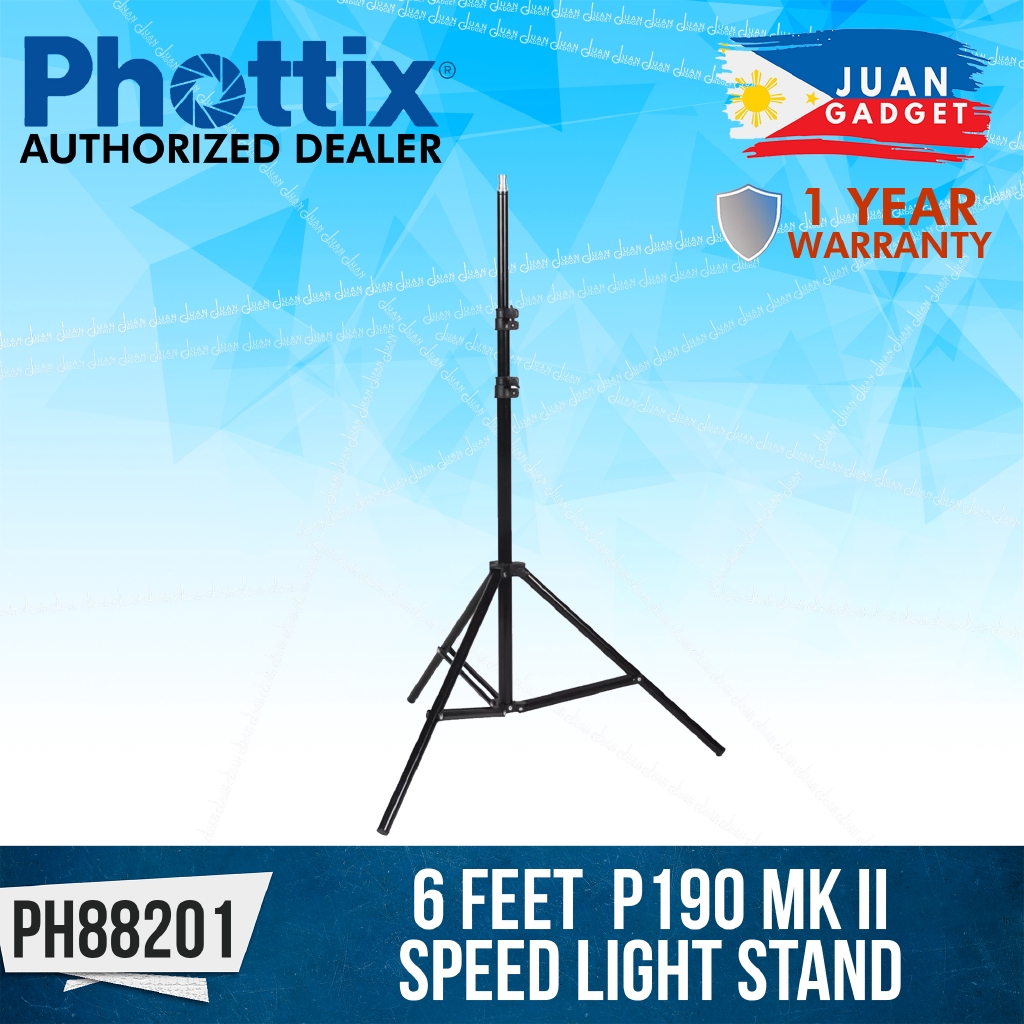 Phottix Mk II Speed Light P190 Light Stand 190cm or or 6 Feet | Shopee ...
