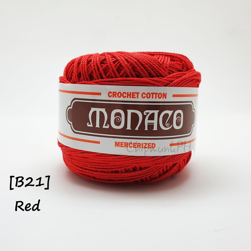 Monaco Mercerized Crochet Cotton 3 Ply [SOLID COLORS Set A] | Shopee ...