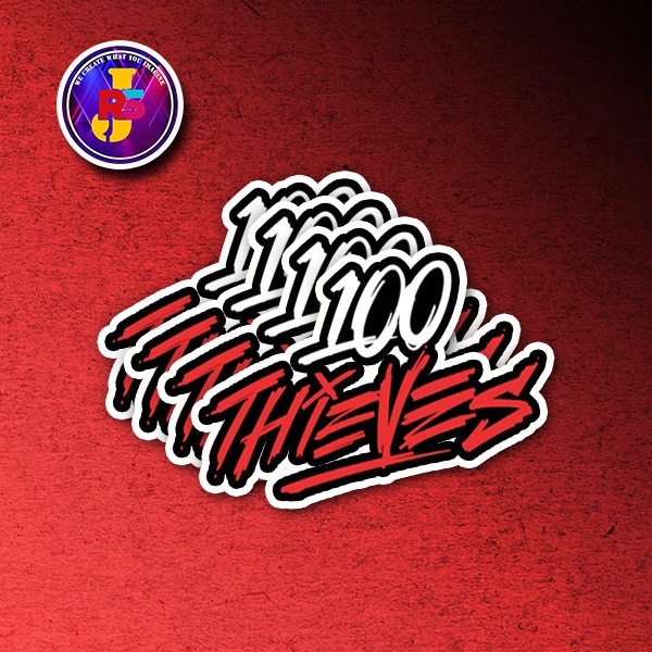 100 Thieves Stickers | Valorant Esport TEAM LOGO Stickers 1pcs ...