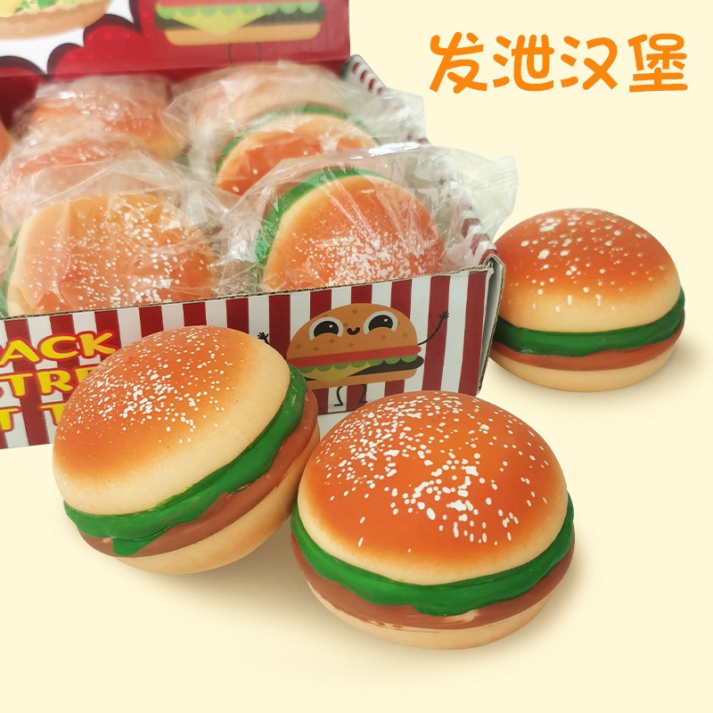 Simulation Hamburg Burger squishy toys Squeeze Antistress Slow Rebound ...