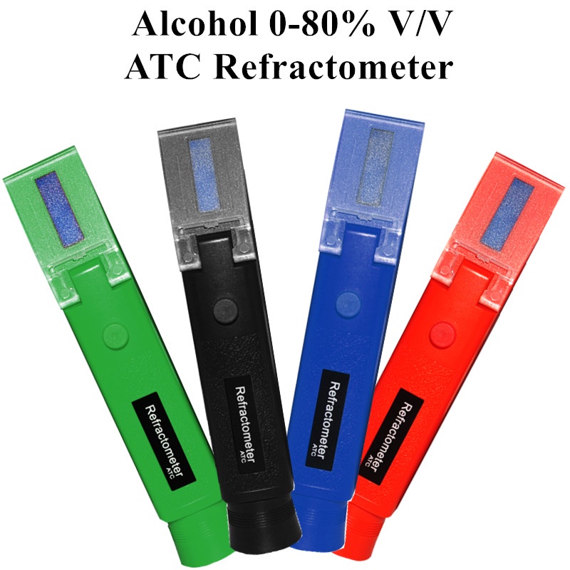 Portable Alcohol Detector Refractometer 0-80% V/V Liquor Alcohol ...