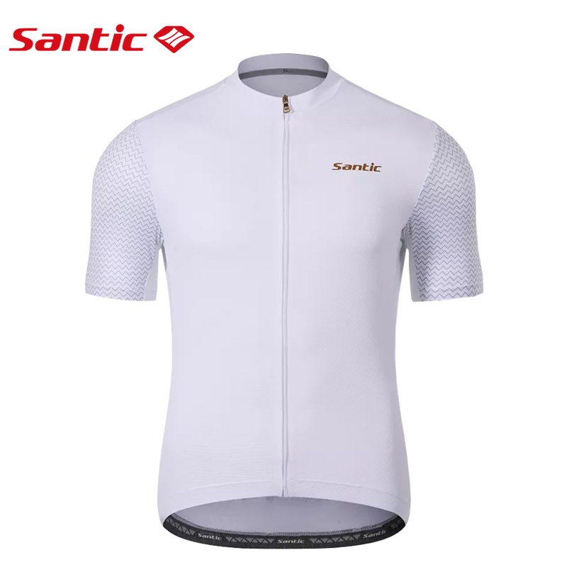 Santic Men Cycling Jerseys Short-sleeved Full Zipper Bike MTB ...
