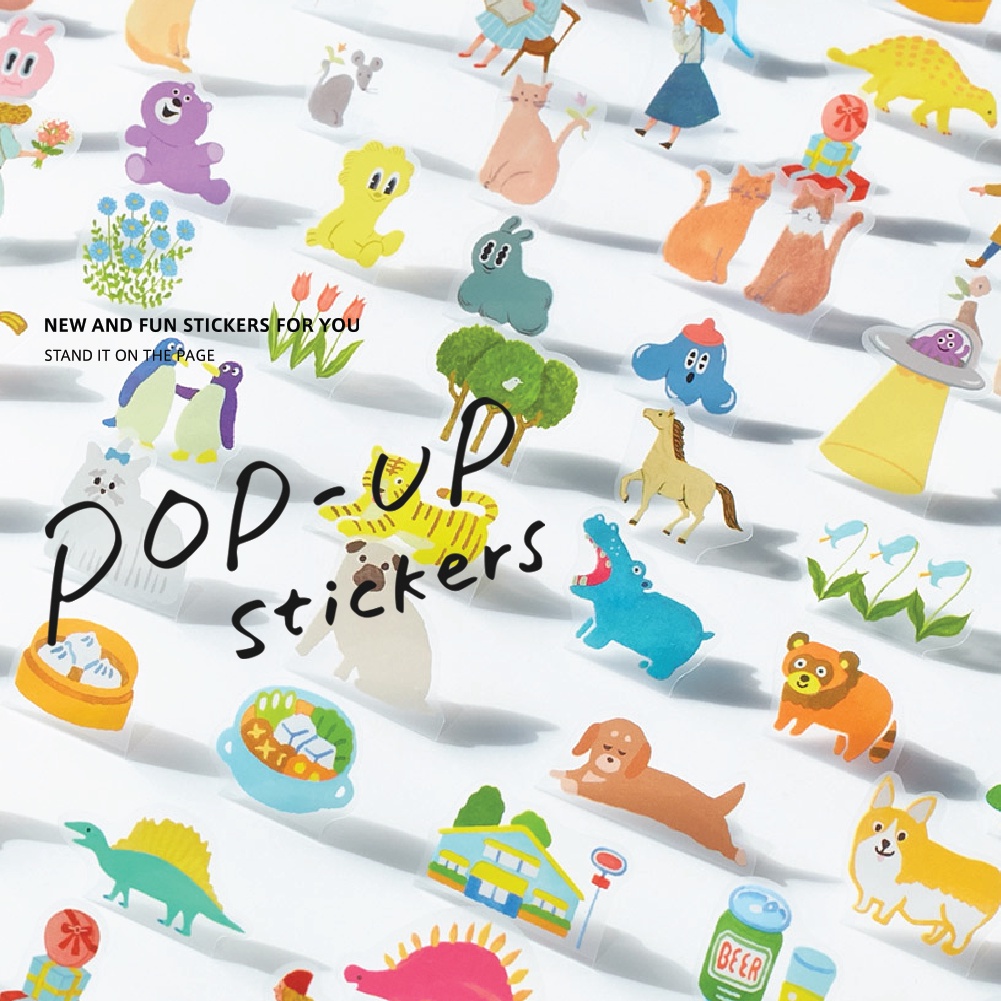 Stickers Come Out From Genuine Pages (pop-up stickers) | Shopee Philippines
