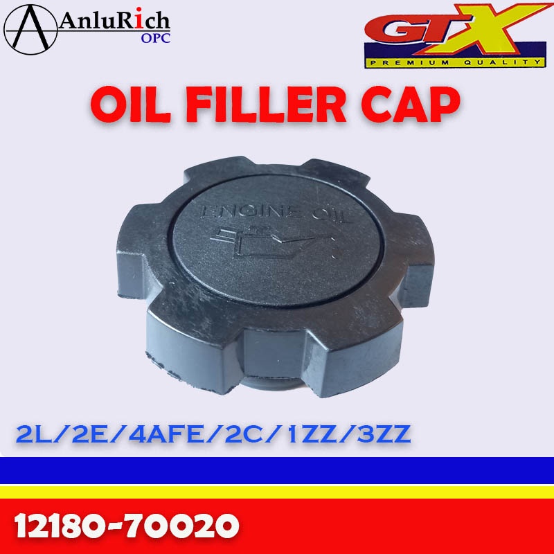 OIL FILLER CAP Toyota 2L/2E/4AFE/2C/1ZZ/3ZZ PN: 12180-70020 | Shopee ...