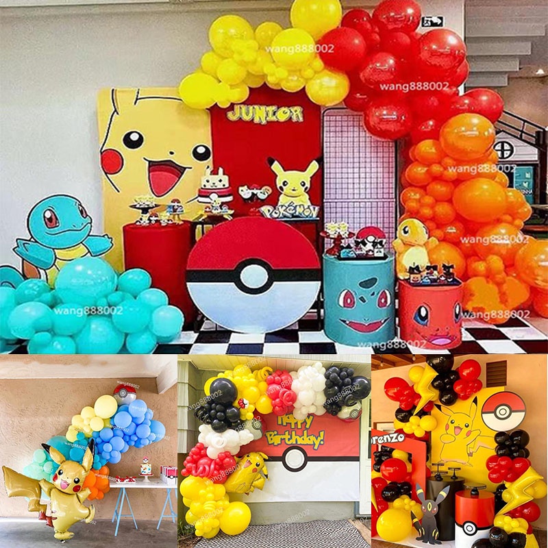 Pokemon Figures Balloons Pikachu Psyduck Squirtle Charmander Balloons ...