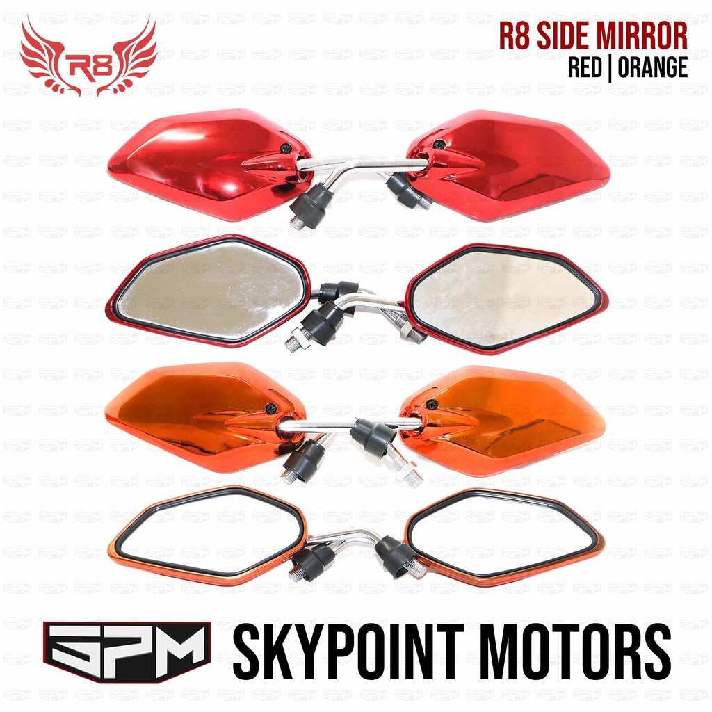 R8 Side Mirror for Motorcycle Universal B-011 (9810-171) | Shopee ...