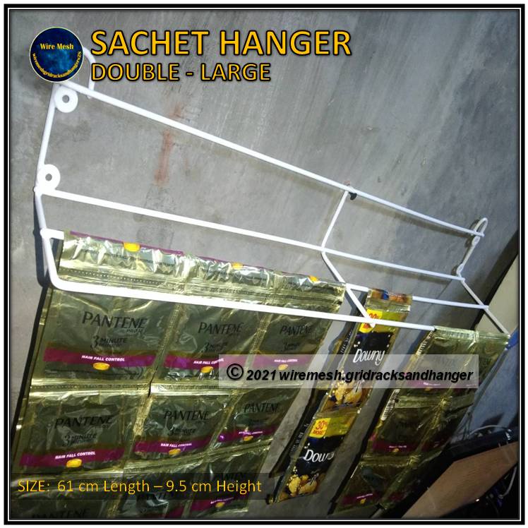 SACHET DISPLAY HANGER - DURABLE IRON HANGING RACK - SINGLE AND DOUBLE ...