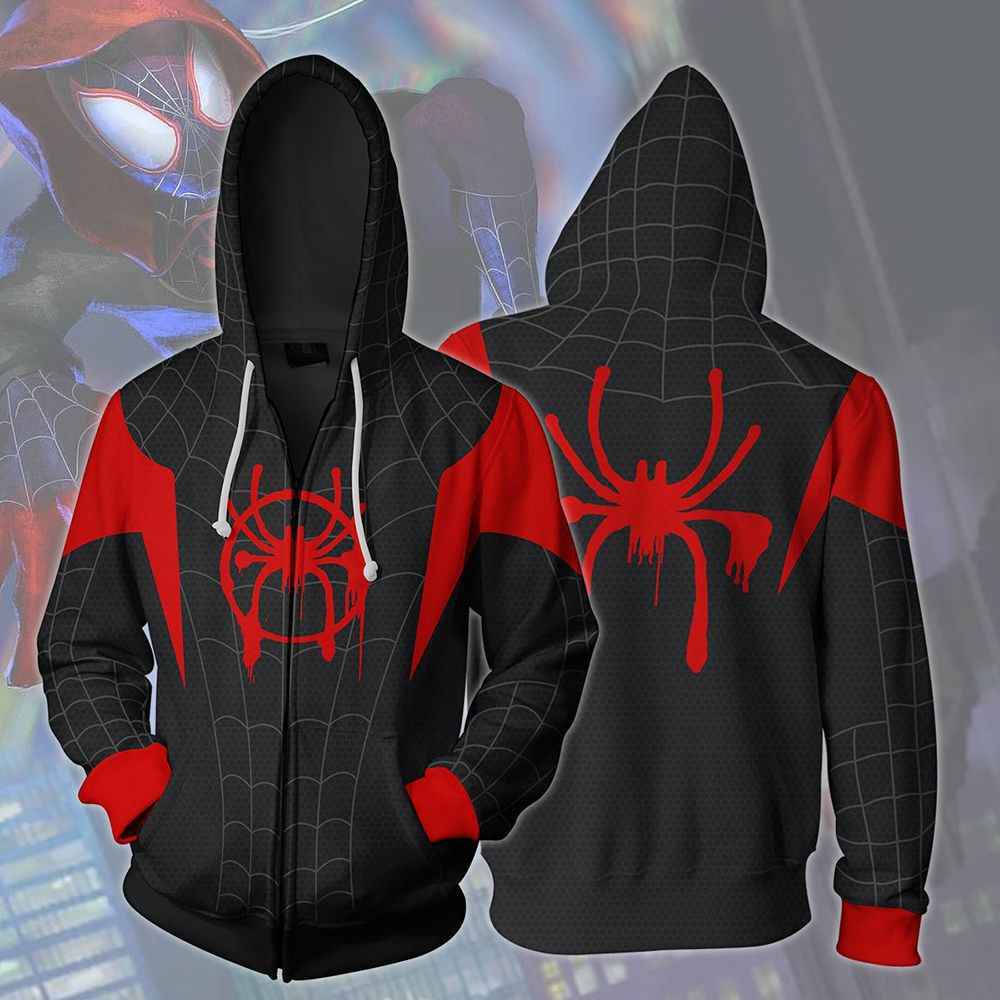 Spiderman Costume Adult Miles Morales Spider Man Jacket For Men Gwen ...