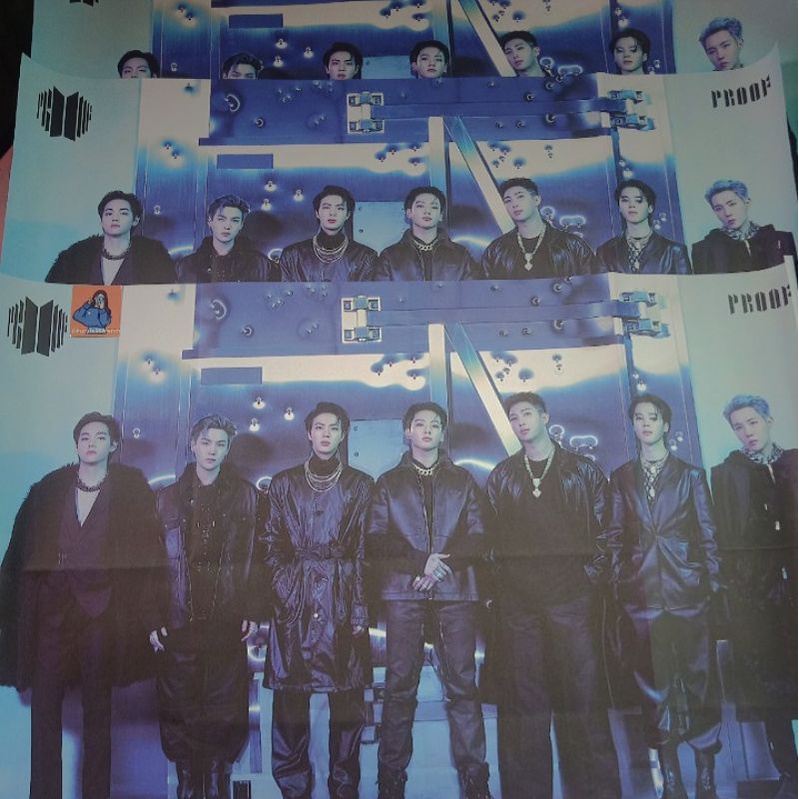 BTS - PROOF OFFICIAL POSTER FROM WEVERSE ONHAND (folded) | Shopee ...