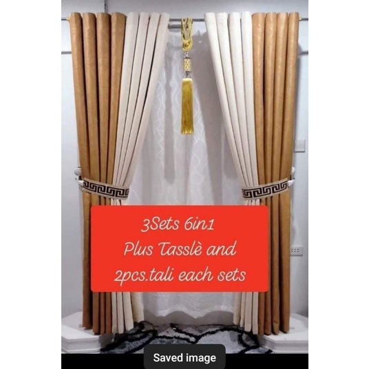 premium korean curtain(israel) | Shopee Philippines