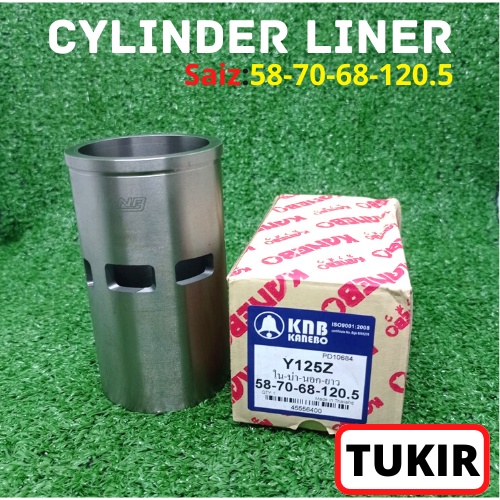 Racing 125Z/Y125/Y125Z/125Z (58-70-68-120.5)【KNB】Cylinder LINER Enjin ...