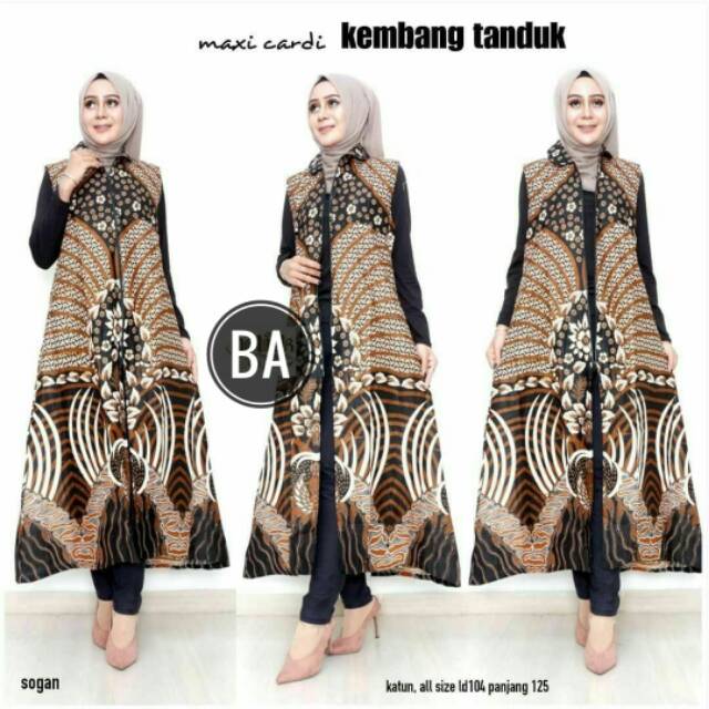 Sogan BATIK Outer MOTIF KEMBANG Signature ANB026 LIMITED EDITION Cheap ...
