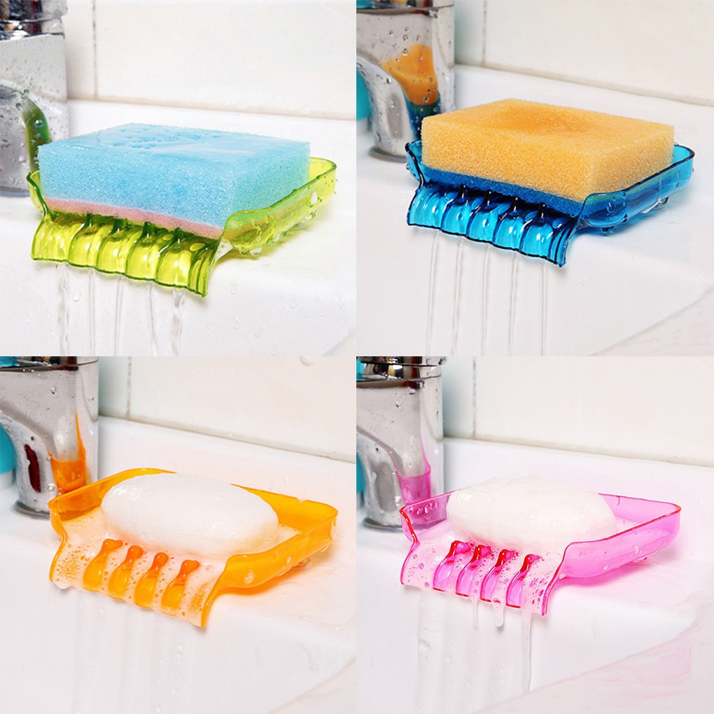 Kitchen Wall Mounted Sucker Sponge Storage Rack 4 Colors | Shopee ...