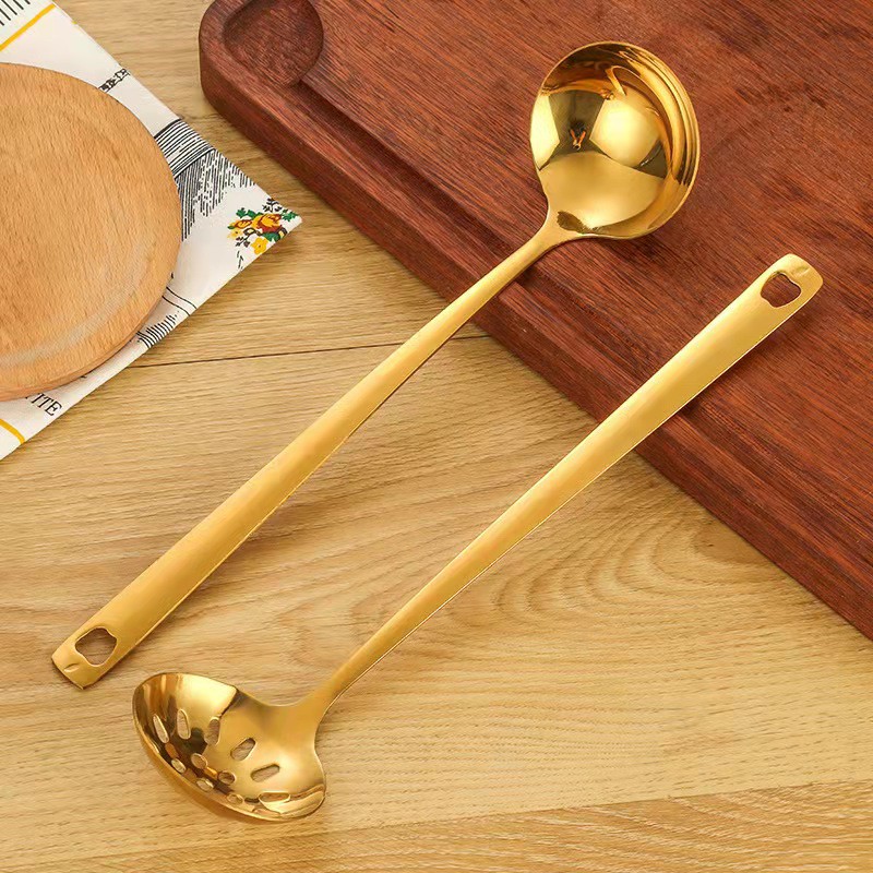 Ladle Skimmer Spoon Boba Vegetable Soup Soup Shabu Shabu Gold | Shopee ...