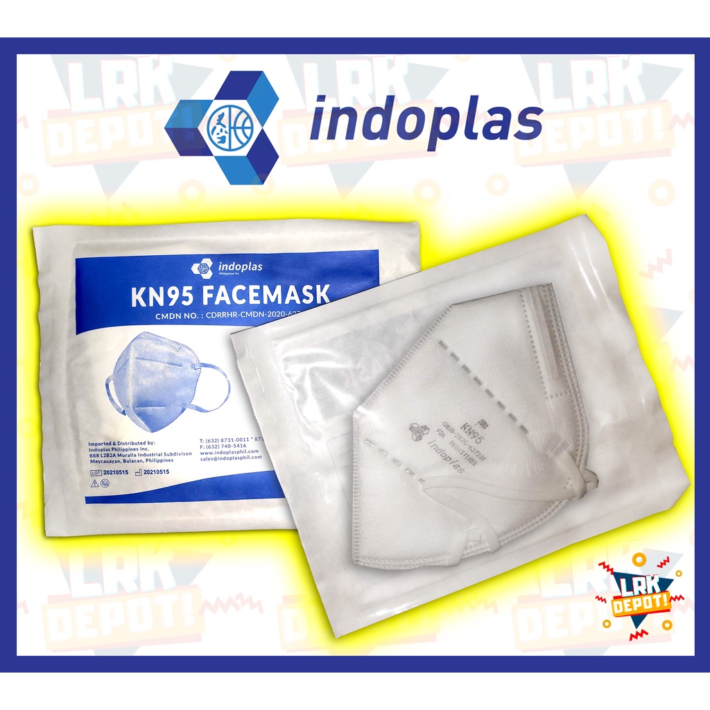Indoplas KN95 Disposable Protective Face Mask - SOLD per piece (FDA ...
