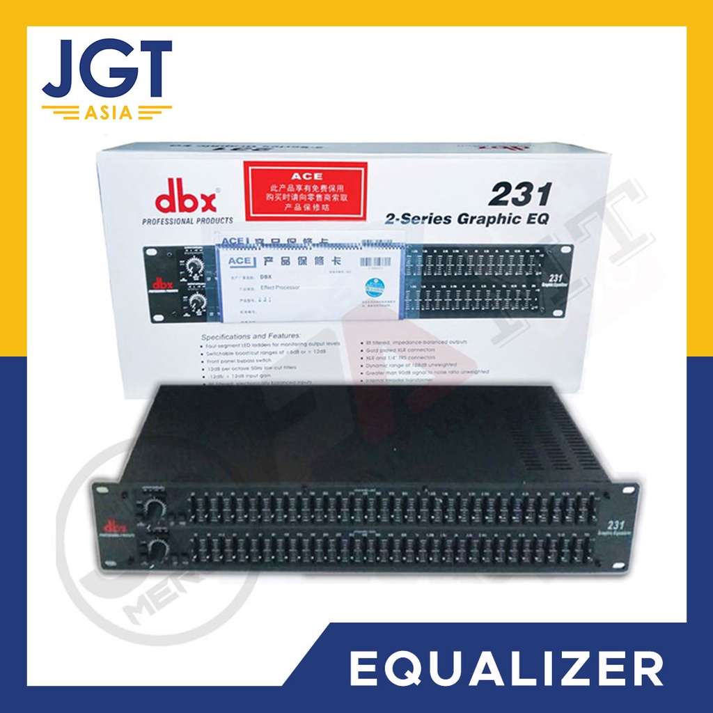 DBX Inspired Graphic Equalizer 231/231S Dual channel 31 band 2-series ...