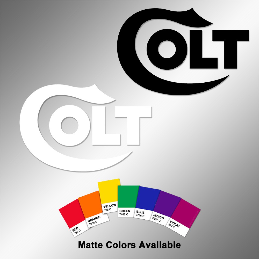 1X Colt Pistol Logo Decal Stickers 2" x 1.5" inches for car laptop ...