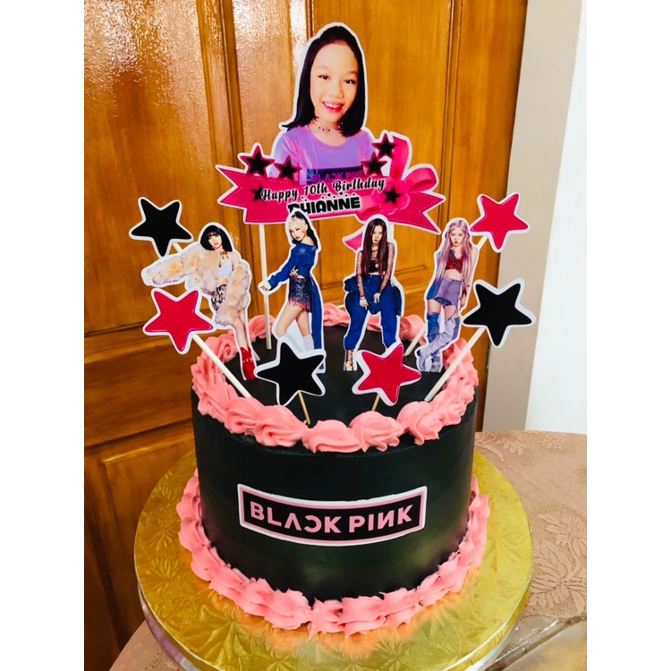 Blackpink Theme Cake Topper D2 Shopee Philippines