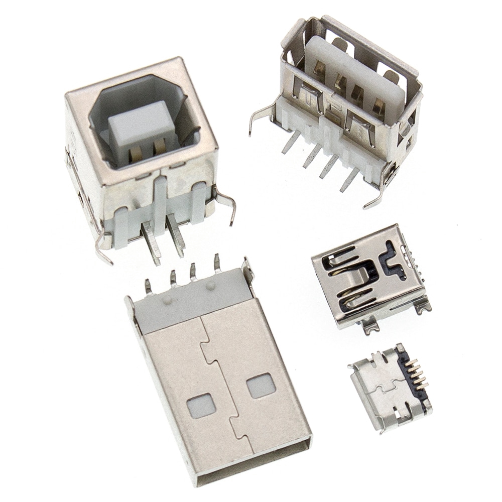 10Pcs USB Type A/B micro USB MK5P mini USB SMD Standard Port Female ...